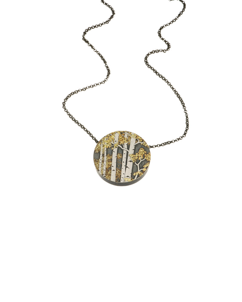 Aspen Trees Pendant – Facèré Jewelry Art